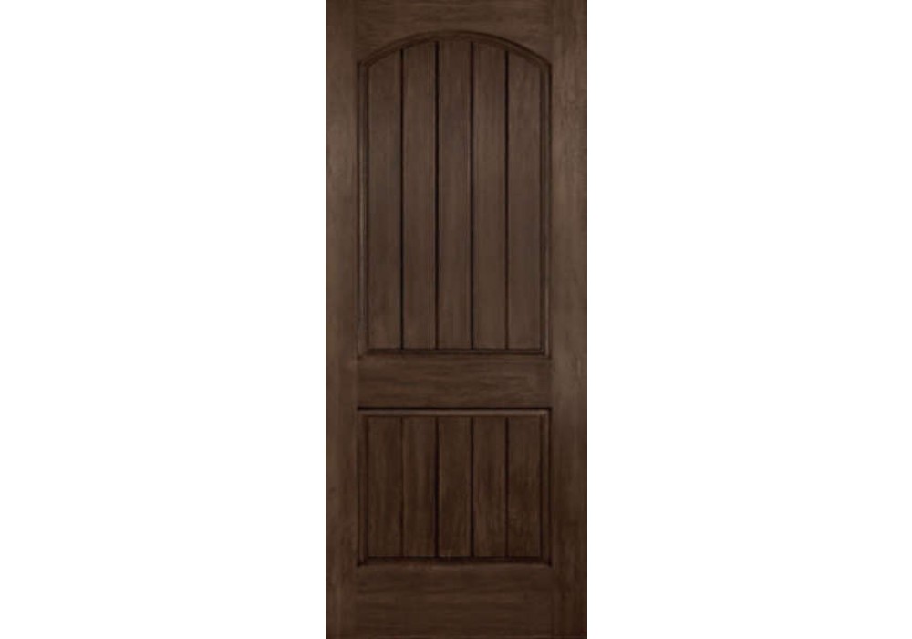 20 Minute Rustic Two Panel Arched Plank Door (1-3/4") | ETO Doors