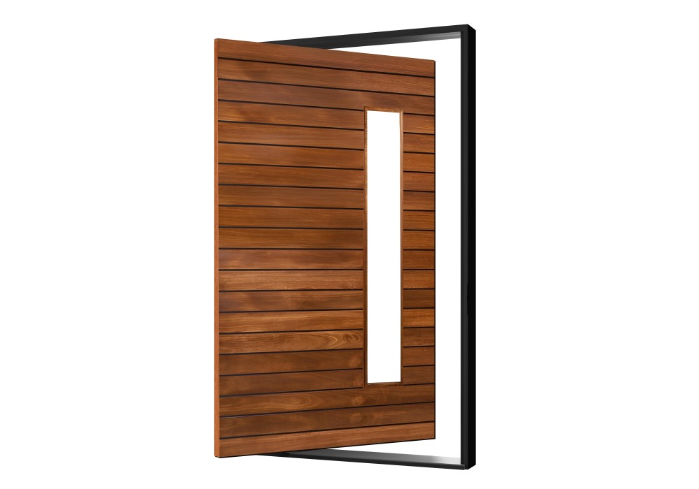 pivot external door