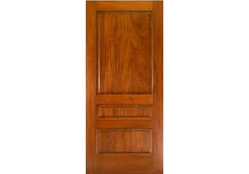 Mahogany 3 Panel Square Top Door (1-3/4") | ETO Doors