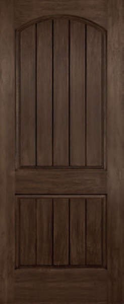20 Minute Rustic Two Panel Arched Plank Door (1-3/4") | ETO Doors
